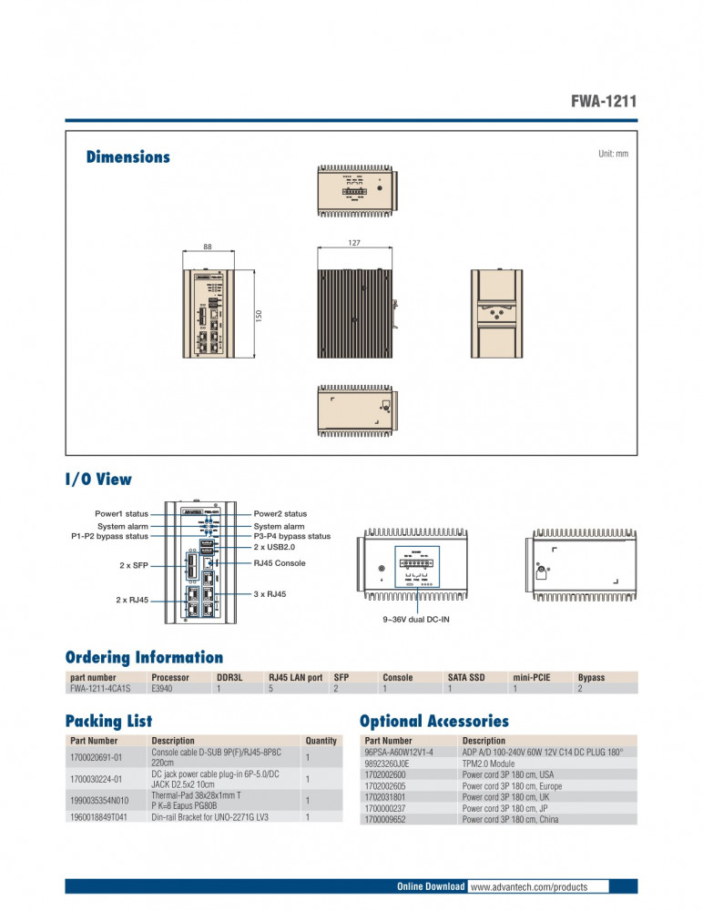 FWA-1211 technical document page 2