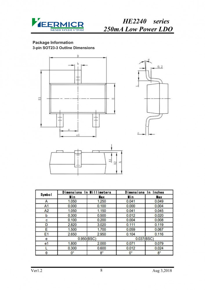 HE2240 datasheet page 8