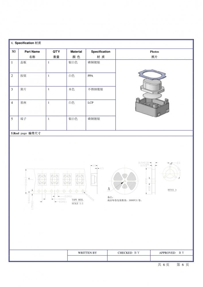 TS3425UAL-3x4x2.5-160 datasheet page 7