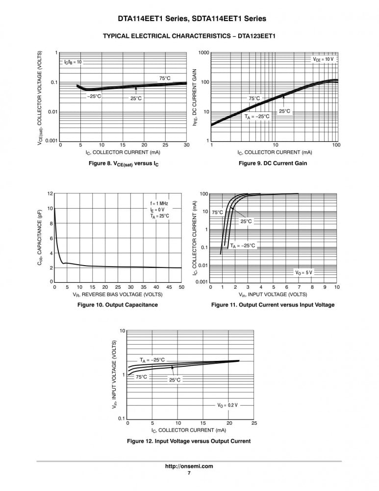 DTA114EET1 datasheet page 7