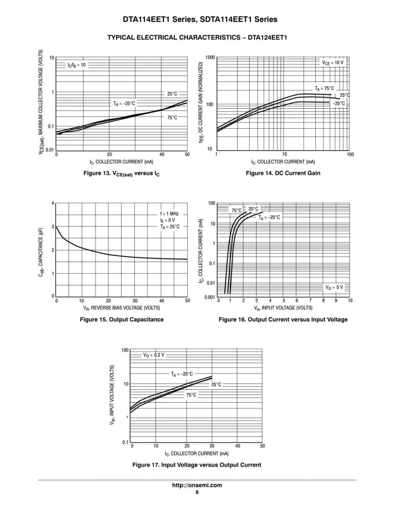 DTA114EET1 datasheet page 8