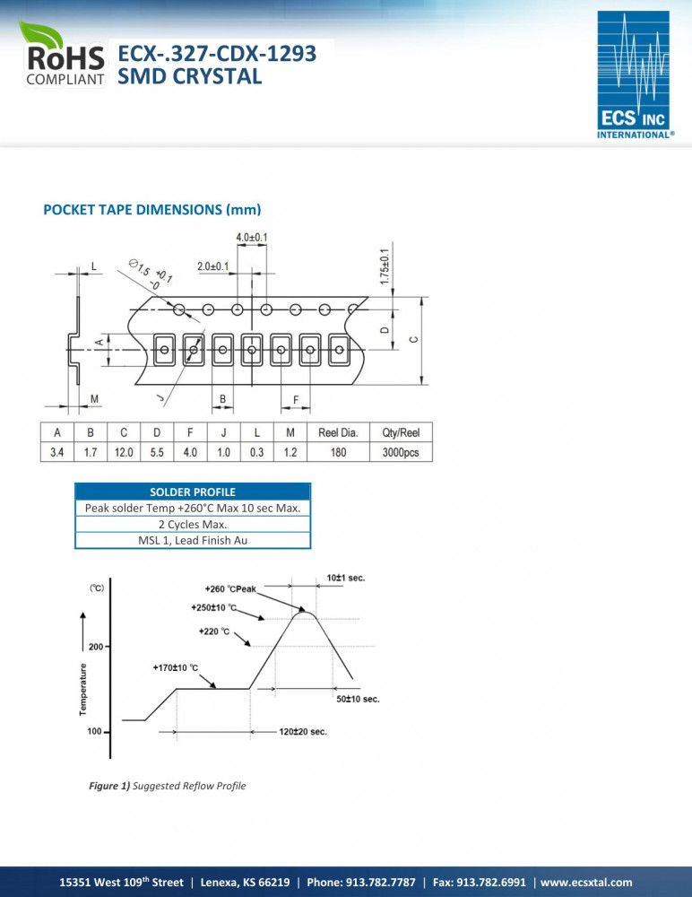 ECS ECX-.327-CDX-1293 technical document page 2