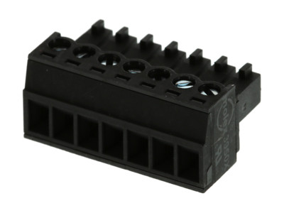 3.50mm Pitch Eurostyle Horizontal Plug, with Reverse Imprinting, Gold (Au) Plated, Black, 8 Circuits