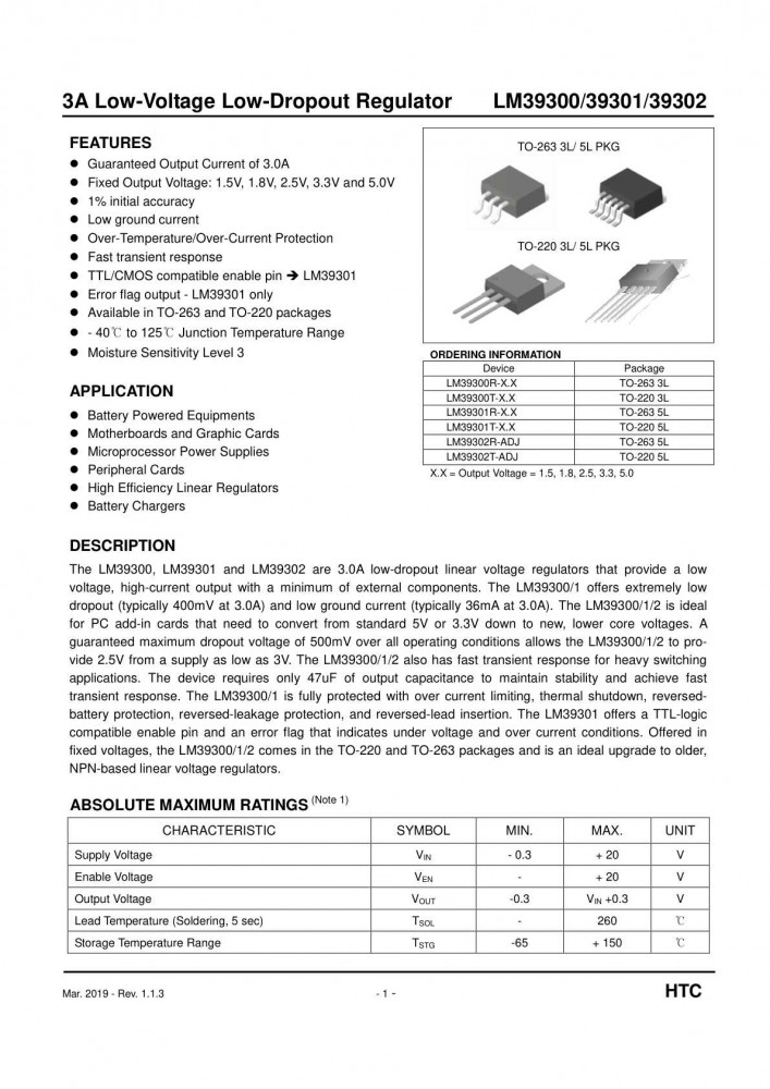 LM39302T datasheet page 1