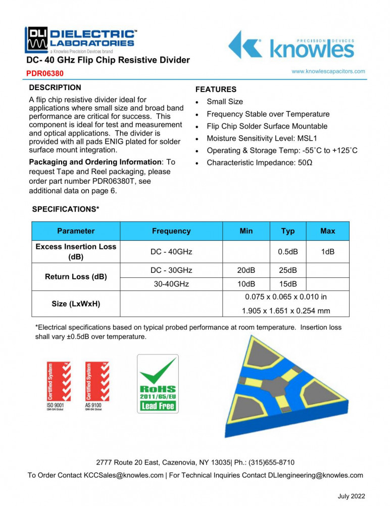 PDR06380 datasheet page 1