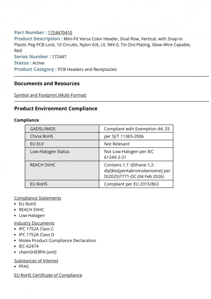 MOLEX 1724470410 product document image 1