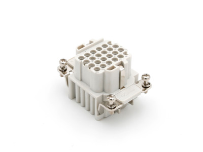 Heavy-Duty Crimp Contact Insert, Male, 15-Pole, 10A, for Turned or Stamped Crimp Contacts, Size 10A «49x16»