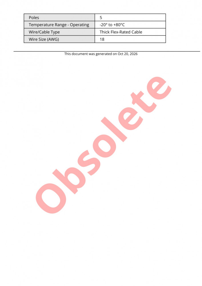 Technical document page 3 for product 1300250468