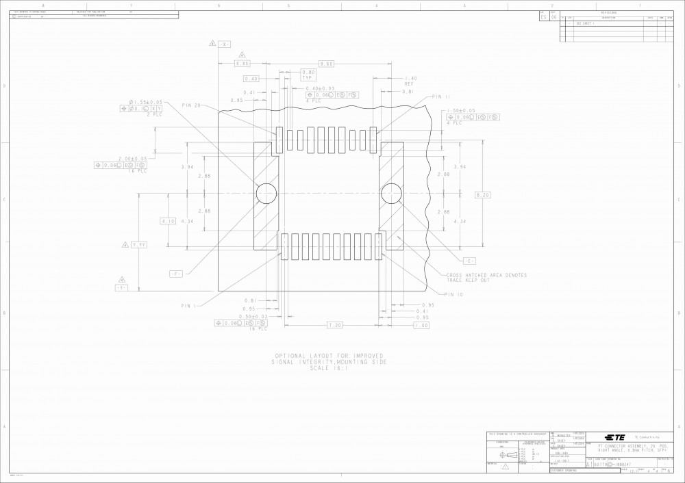 TE Connectivity connector drawing page 4