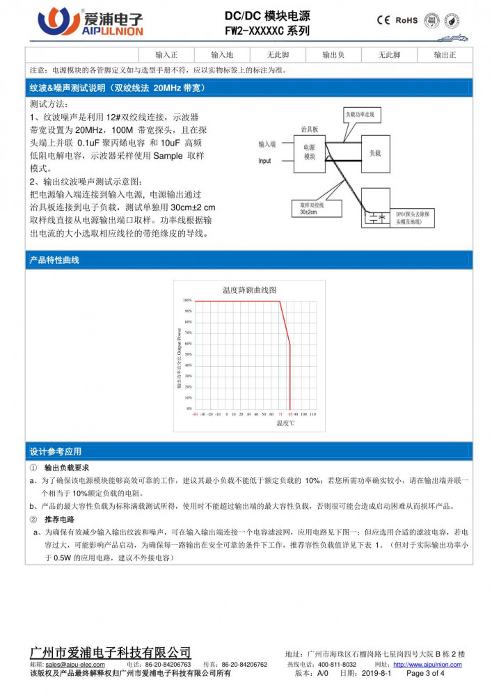 AIPULNION FW2-05S05C datasheet page 3