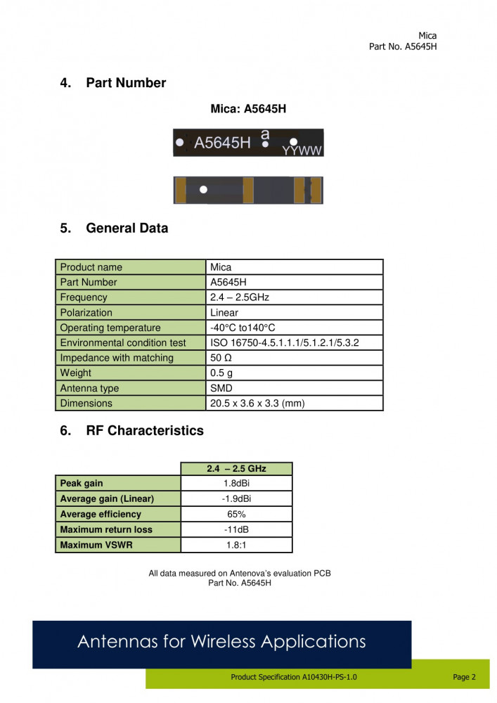 A5645H datasheet page 2