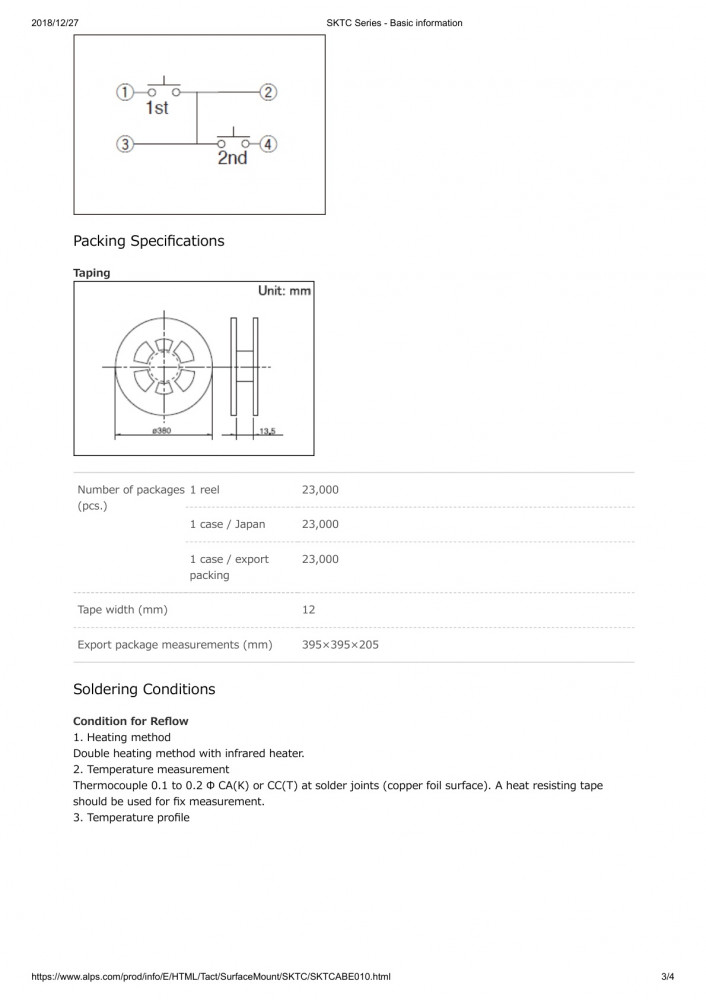 SKTCABE010 circuit and packing information