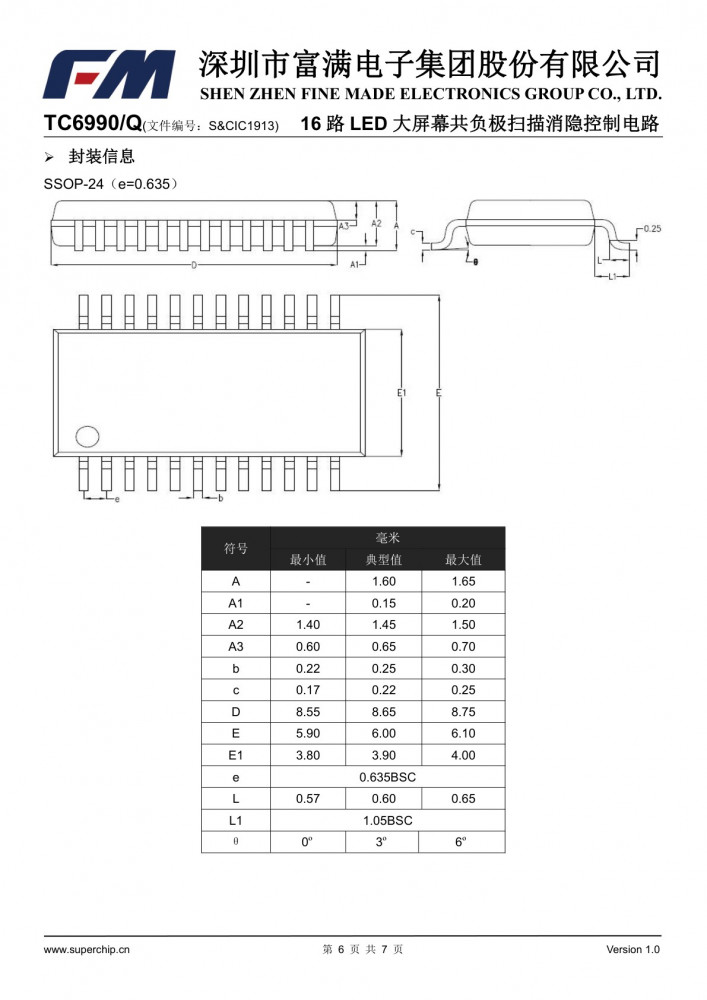 TC6990 datasheet page 6