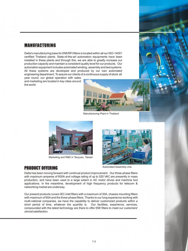 DELTA EMI filter catalogue page 4