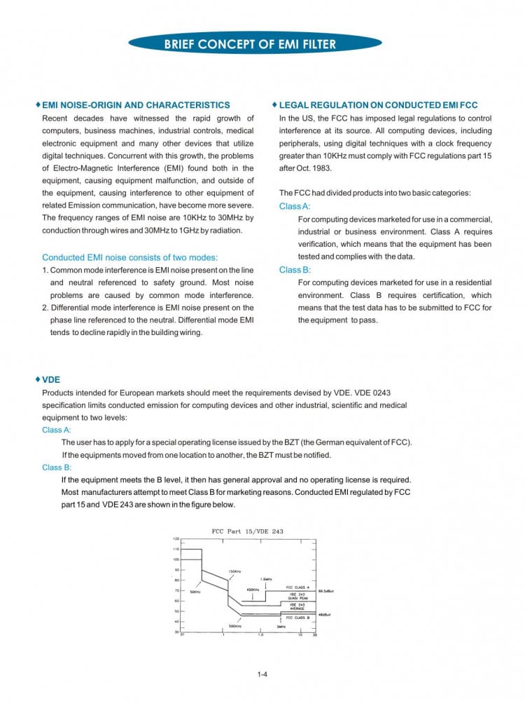 DELTA EMI filter catalogue page 6