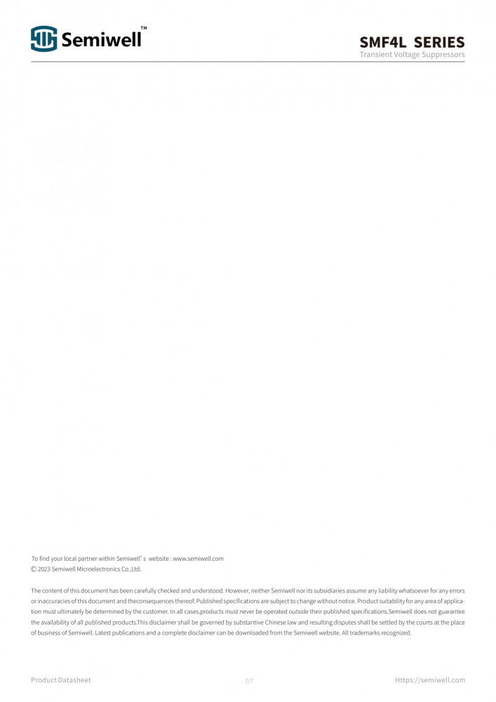 Semiwell SMF4L36A datasheet page 7