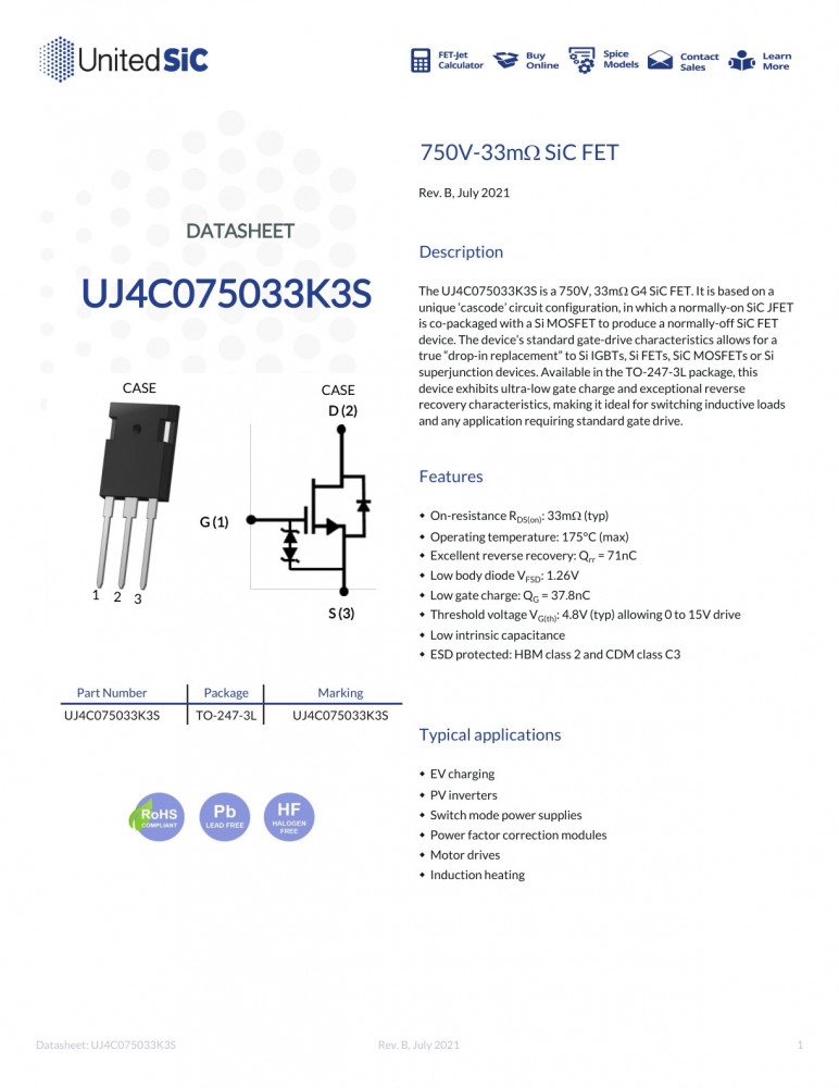 UJ4C075033K3S datasheet page 1