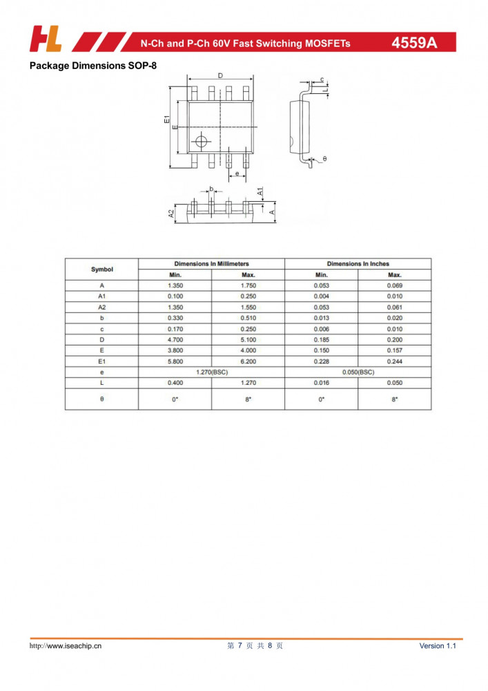 HL 4559A datasheet page 7