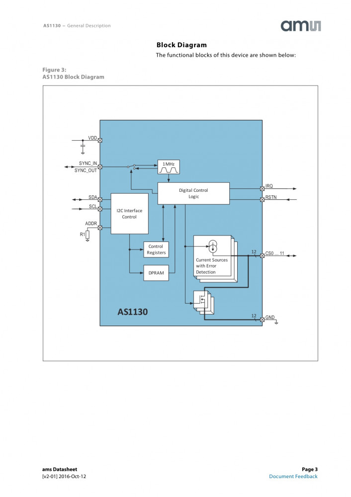 AS1130 datasheet page 3