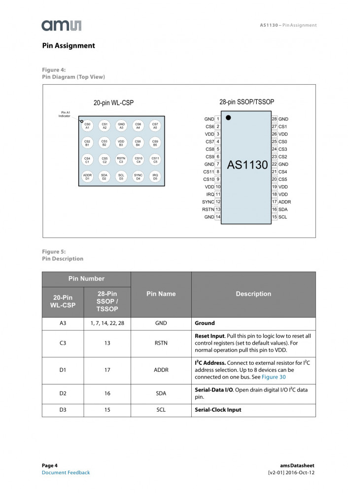 AS1130 datasheet page 4