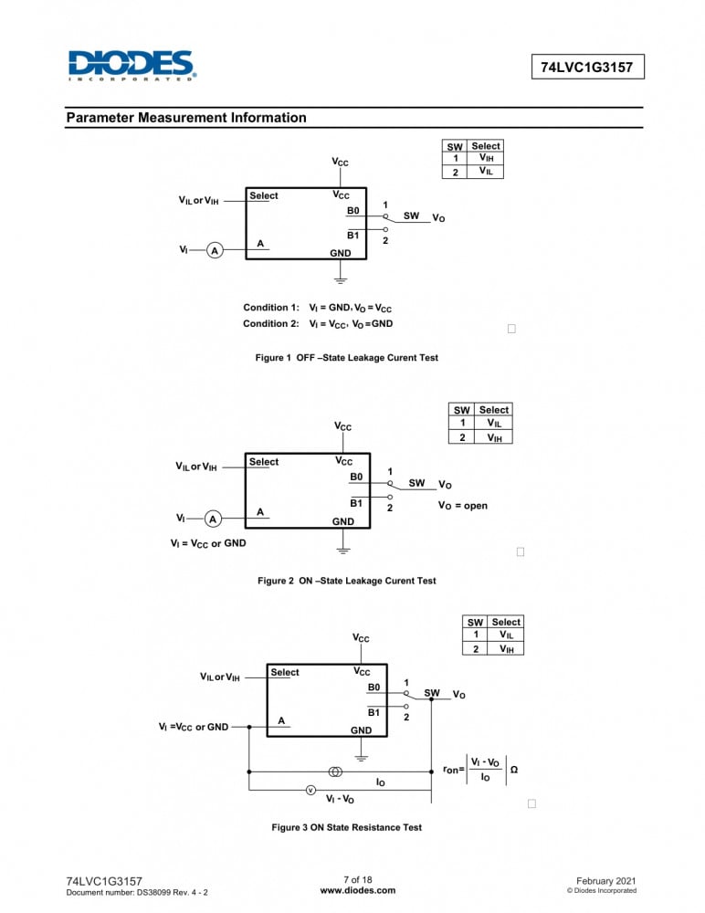 74LVC1G3157FZ4-7 datasheet page 7