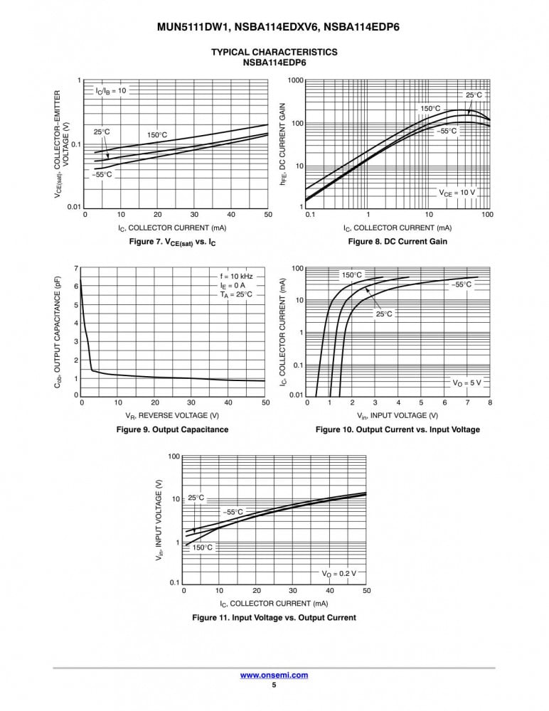 MUN5111DW1T1G datasheet page 5