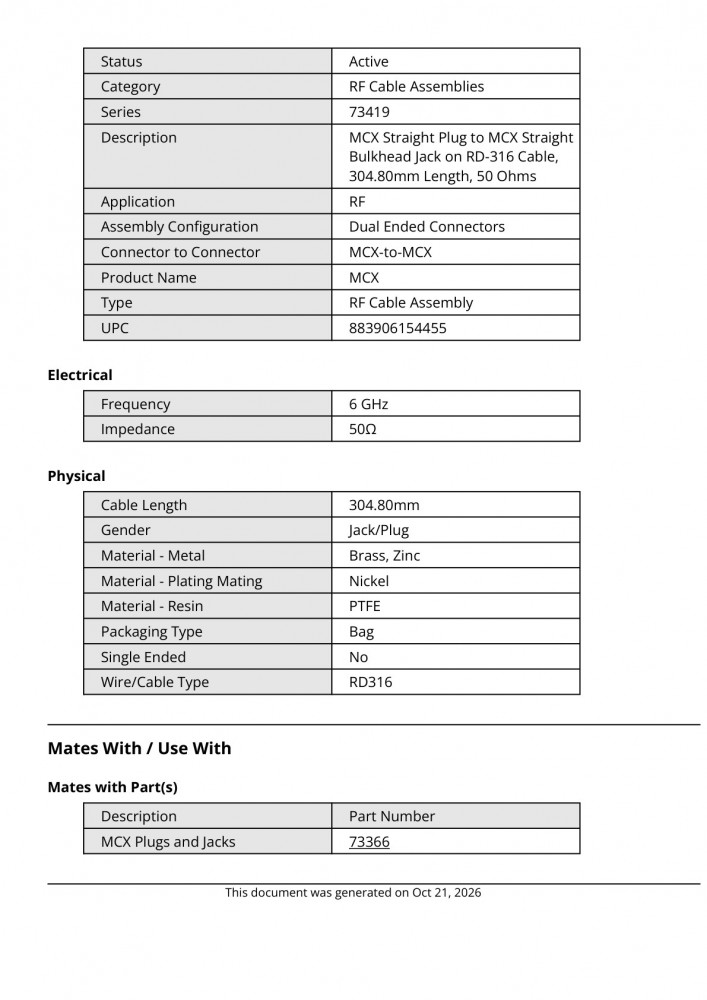 MOLEX 734194862 product document preview, page 2