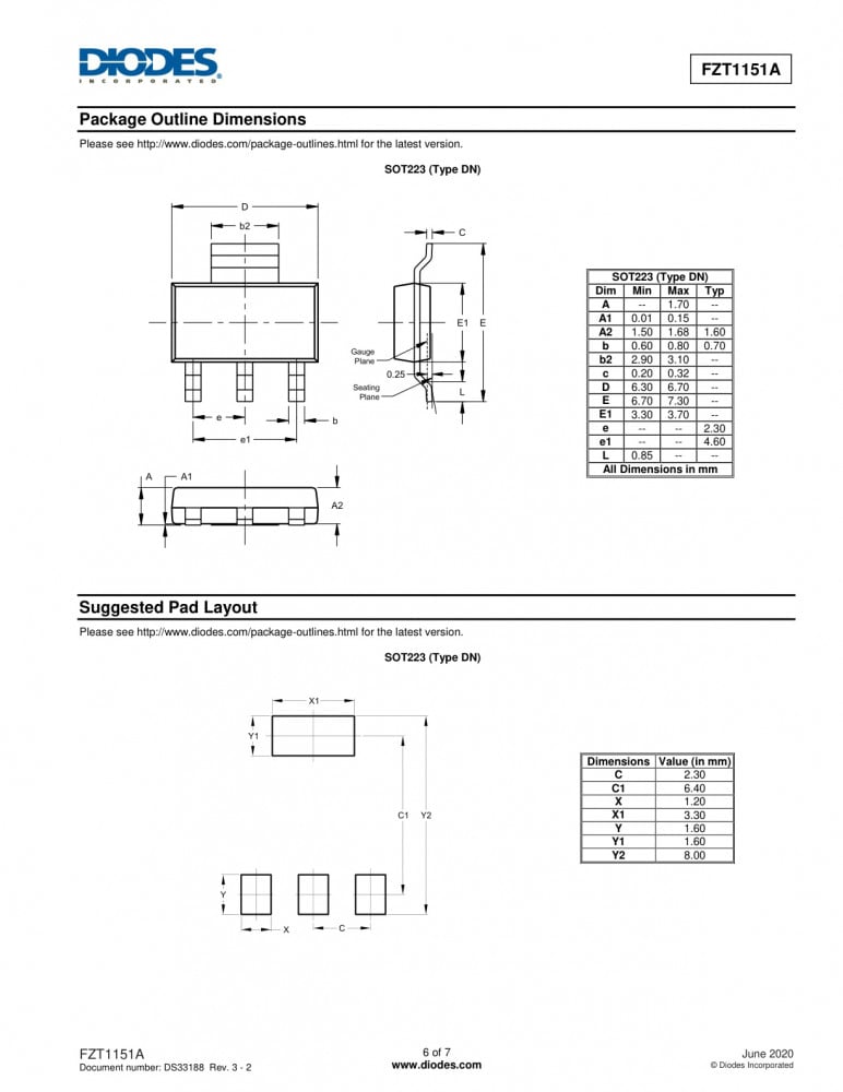 FZT1151ATA datasheet page 6