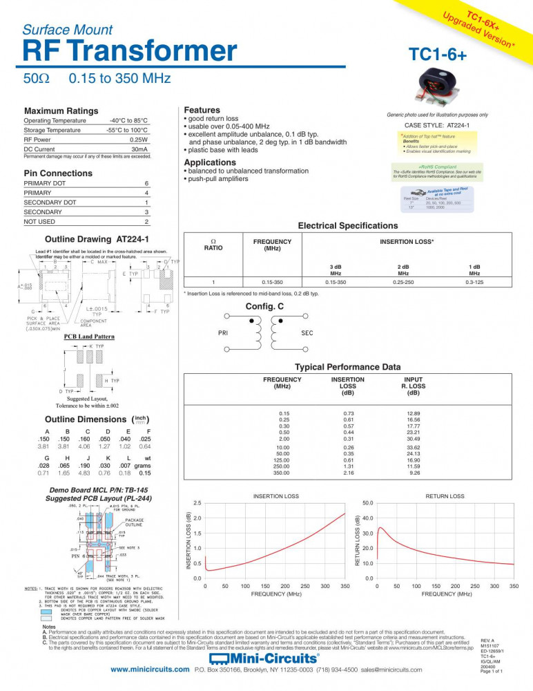 TC1-6+ datasheet page image