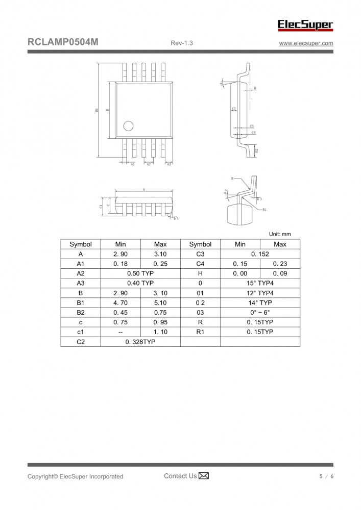 RCLAMP0504M datasheet page 5