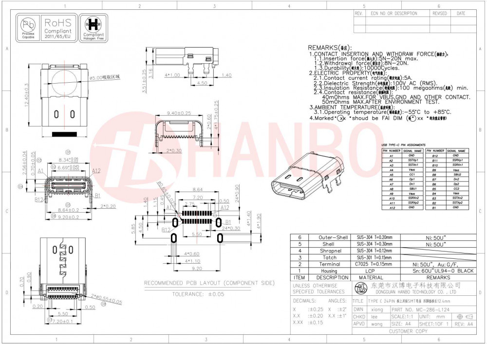MC-286-L115 technical document page 2