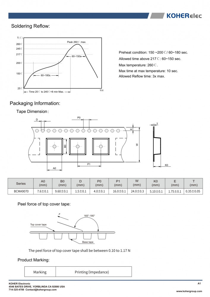 BCMA9070-272Y datasheet page 3