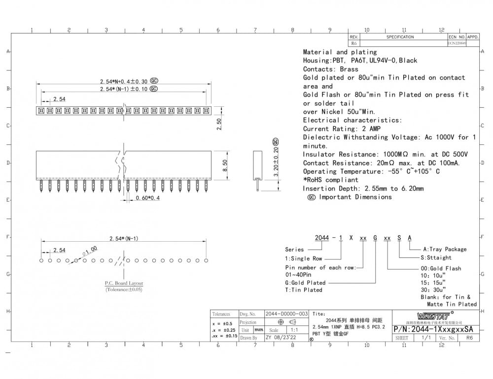 2044-1X40G00SA technical document preview