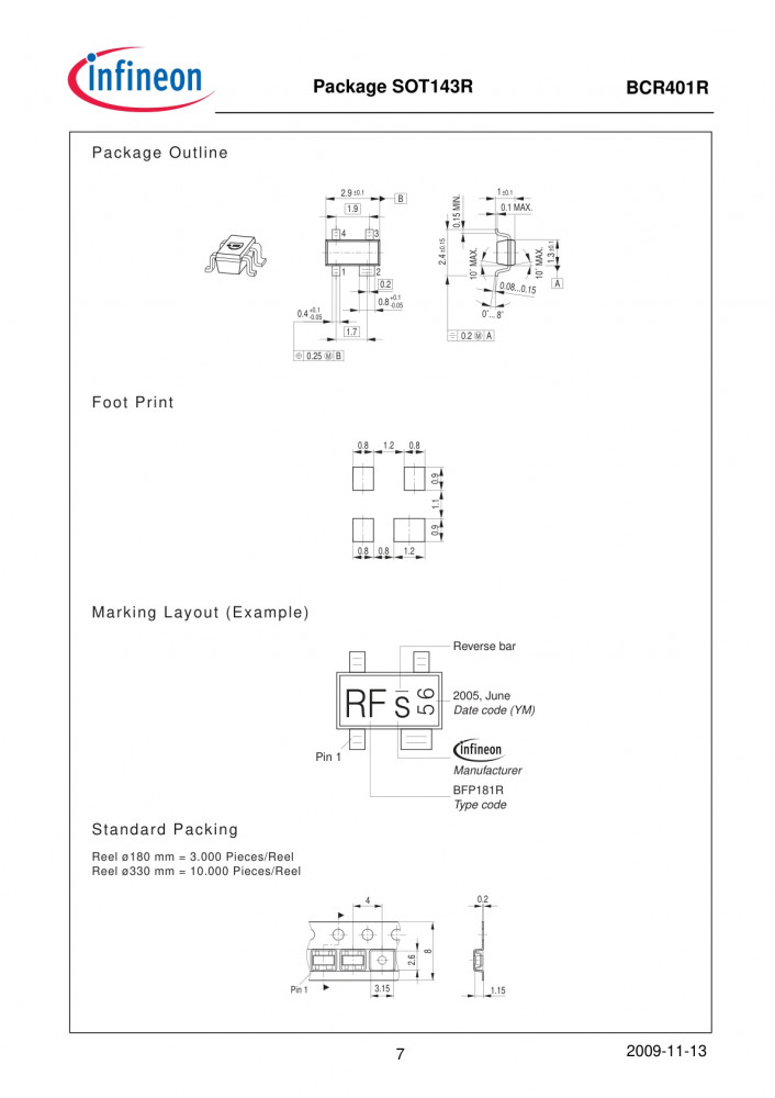 BCR401RE6327 datasheet page 7