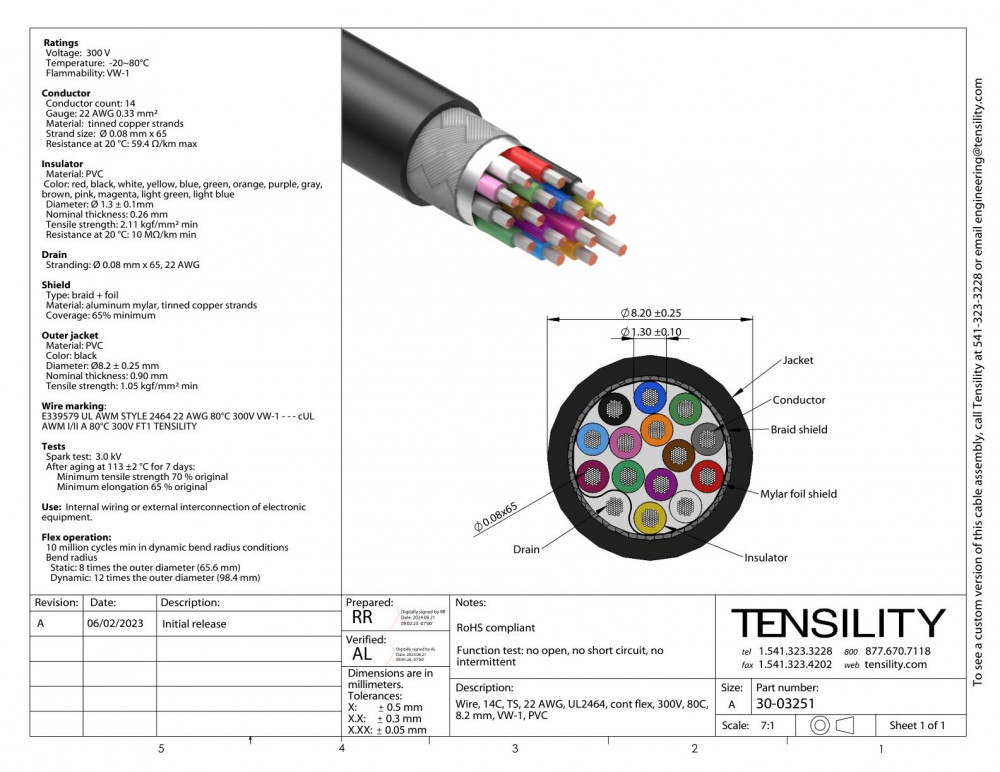 30-03251 cable product drawing
