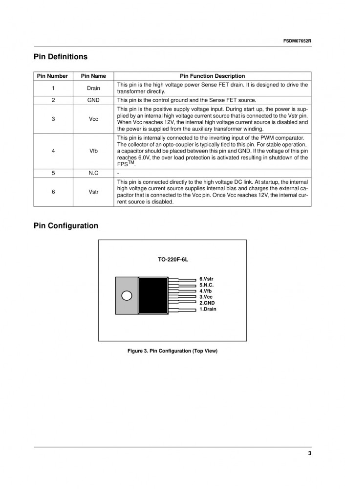 FSDM07652R datasheet page 4