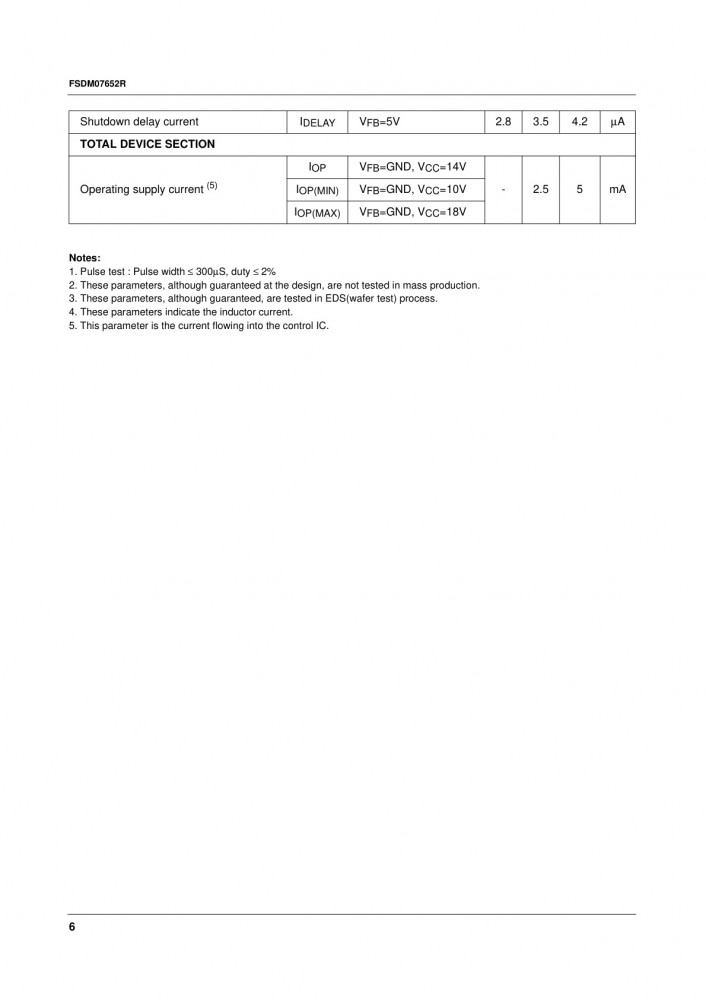 FSDM07652R datasheet page 7