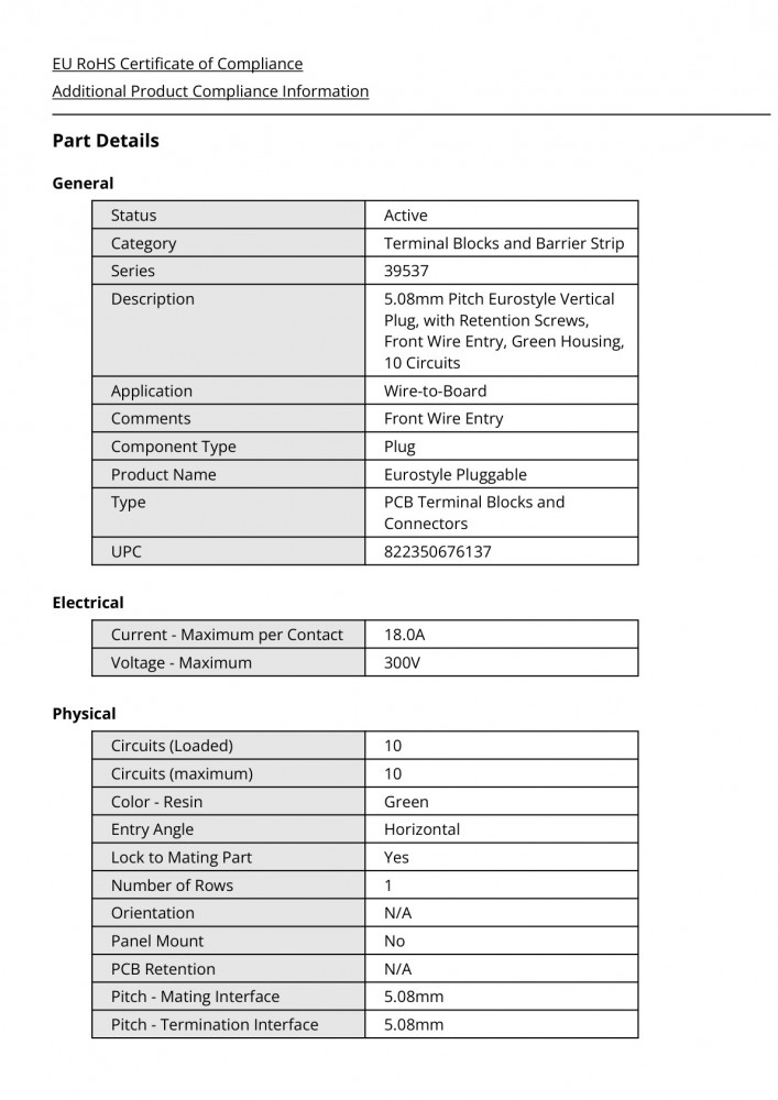 Product drawing page 2