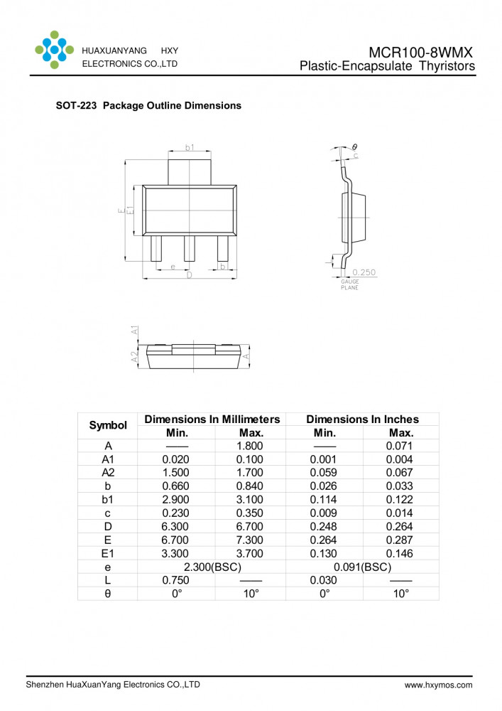 MCR100-8WMX-HXY technical document page 2