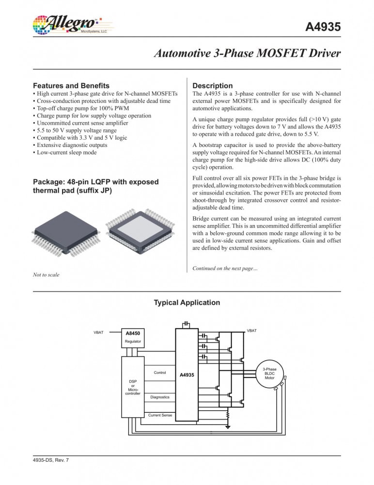 A4935 datasheet page 1