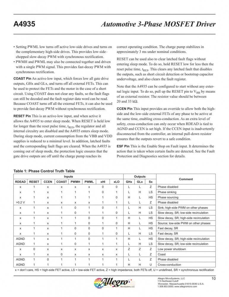 A4935 datasheet page 10