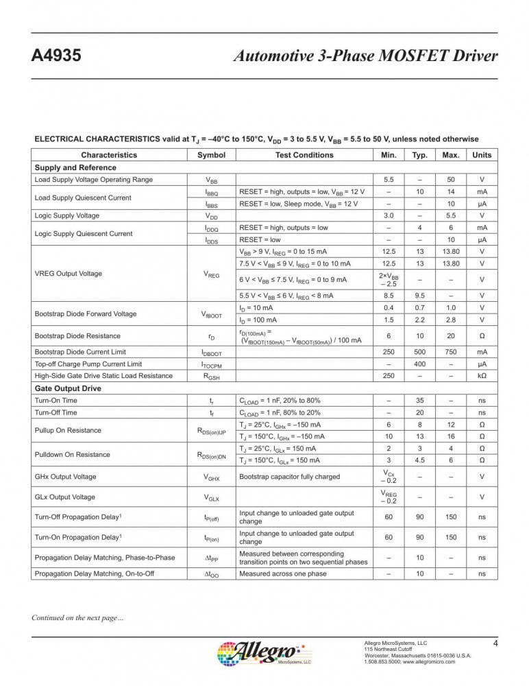 A4935 datasheet page 4