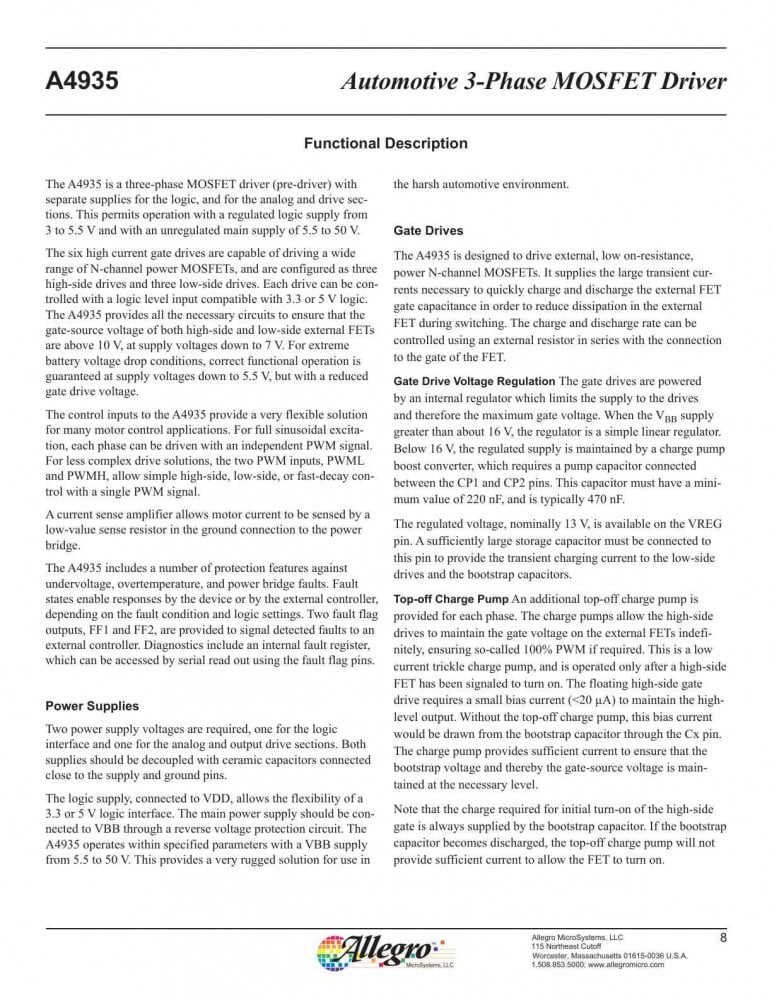 A4935 datasheet page 8