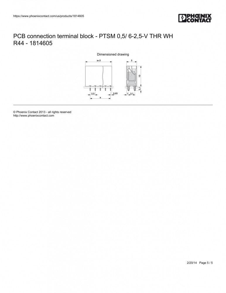 Phoenix Contact 1814605 technical document page 5