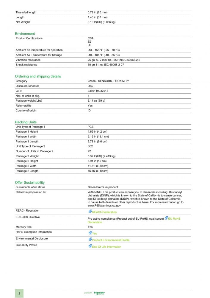 XS212B4PAL2 technical document page 2