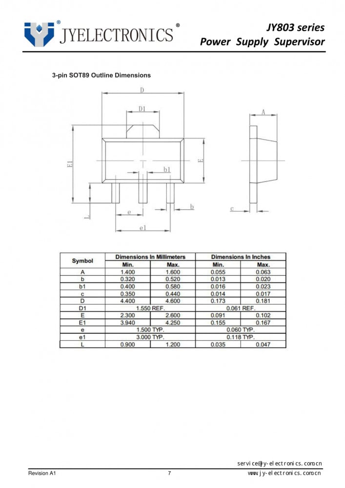 JY803 datasheet page 7