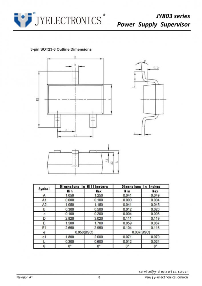 JY803 datasheet page 8