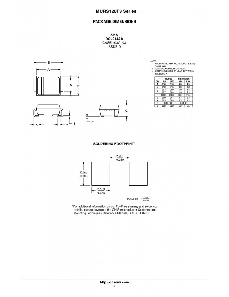 MURS120T3G datasheet page 5