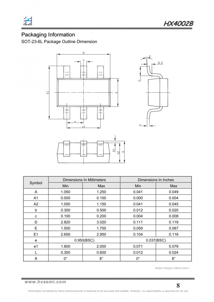 HX4002B-MFC datasheet page 8