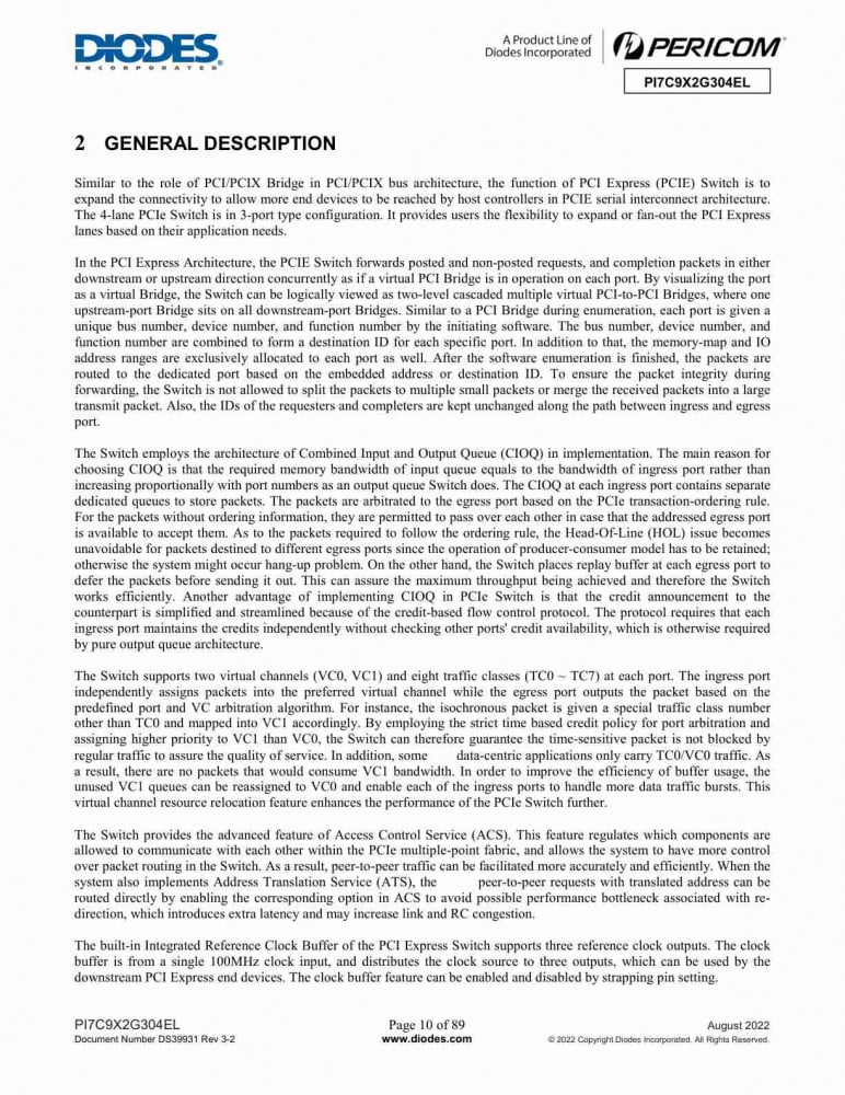 PI7C9X2G304ELZXAEX datasheet page 10